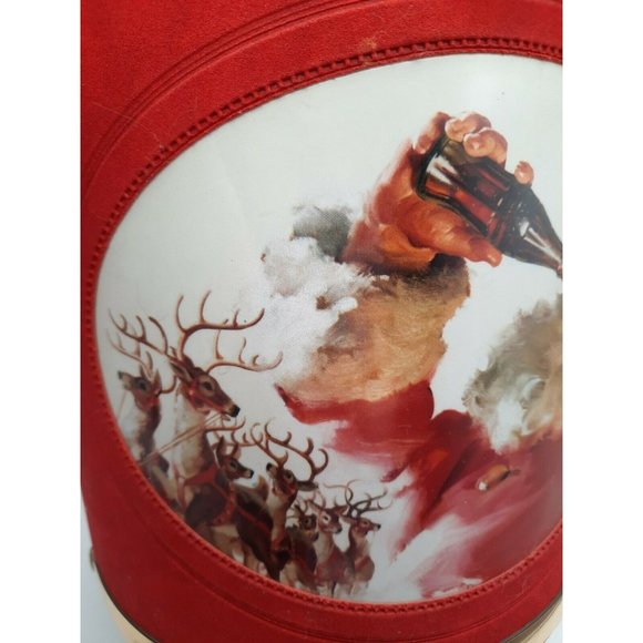 Coca Cola | Holiday | Vintage 99s Coca Cola Red Felt Ice Bucket Wsanta ...